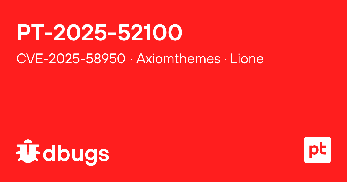 CVE-2025-58950 — Lione | dbugs