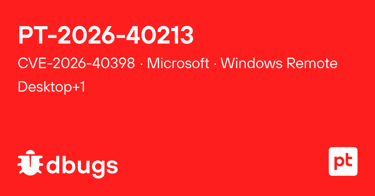 CVE-2026-40398 — Windows Remote Desktop+1 | dbugs