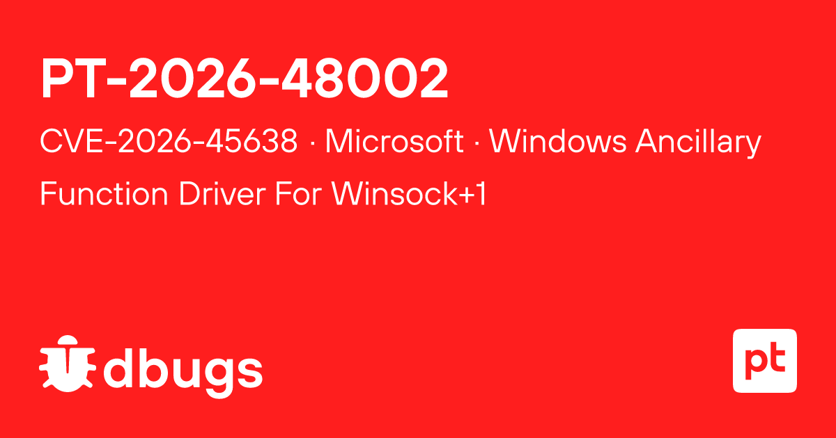 CVE-2026-45638 — Remote Code Execution in Microsoft Windows Ancillary ...